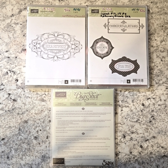 Stampin' Up! | Office | Stampin Up Layered Labels Stamp Set Big Shot ...